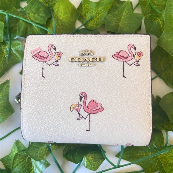 Coach | Bags | Coach Snap Wallet With Flamingo Print Ck435 | Poshmark